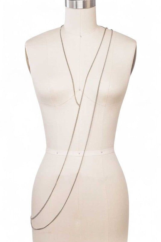 Asymmetrical Iconic Body Chain – The Diamond Empire LLC